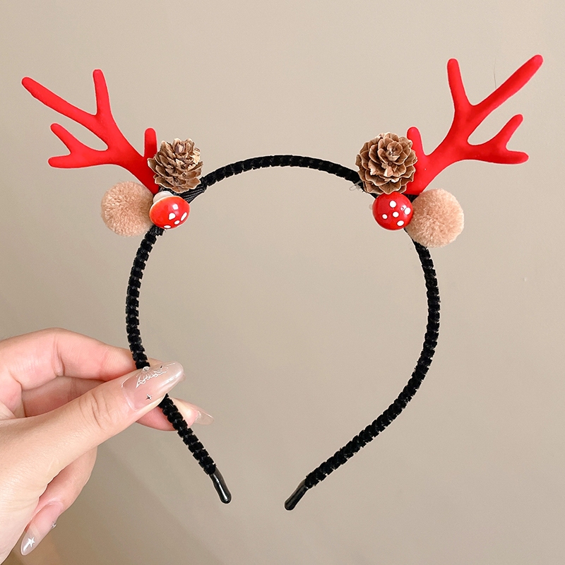 Christmas Headband Headband Female New Cute Hairband Decoration Bell ...