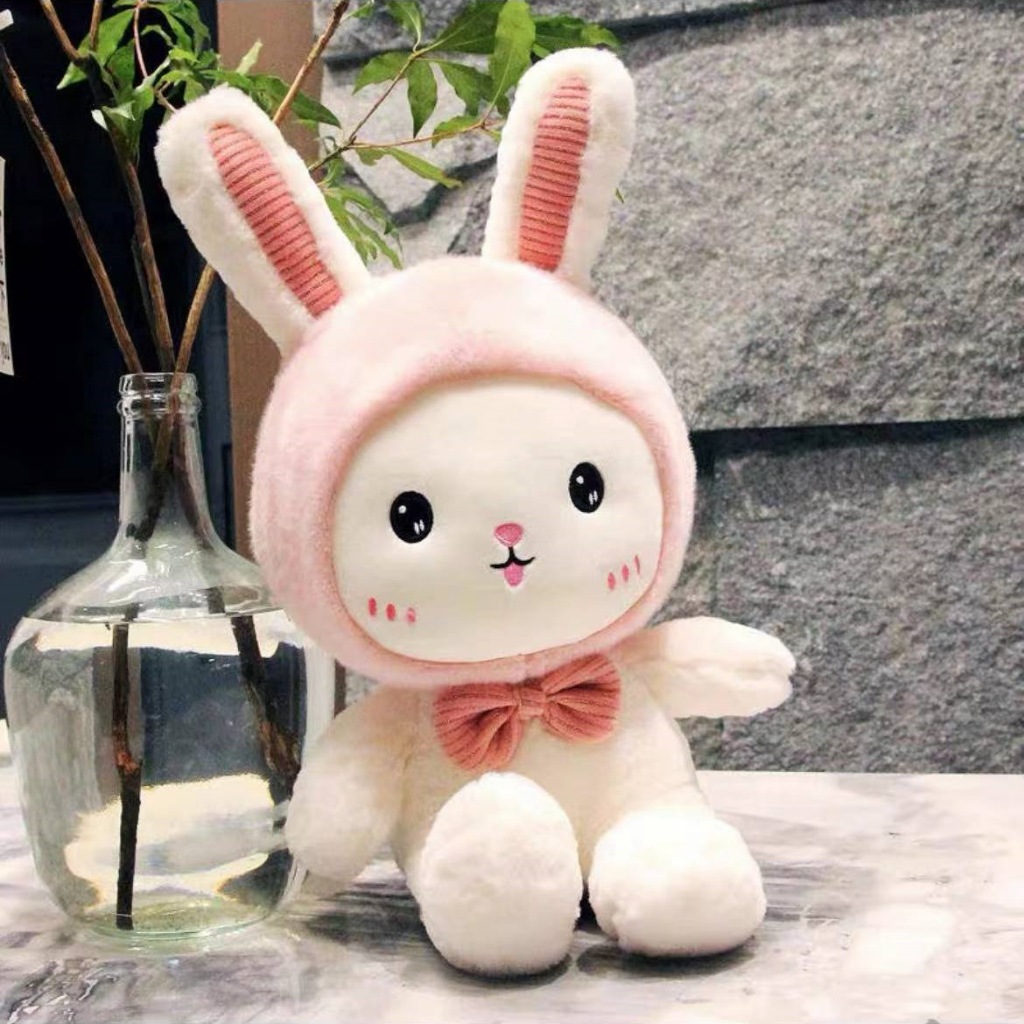 Baby Appease Rabbit bear Doll Converting dinosaur pillow fluffy rabbit ...