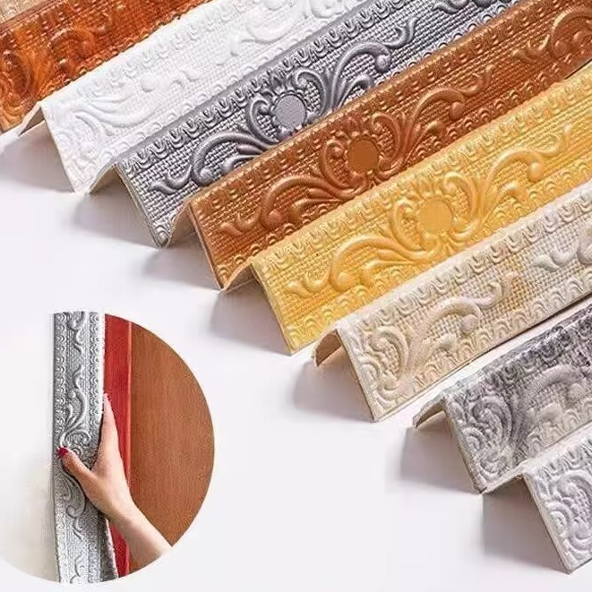 230cm easy to tear wall frame self adhesive ceiling top corner line ...