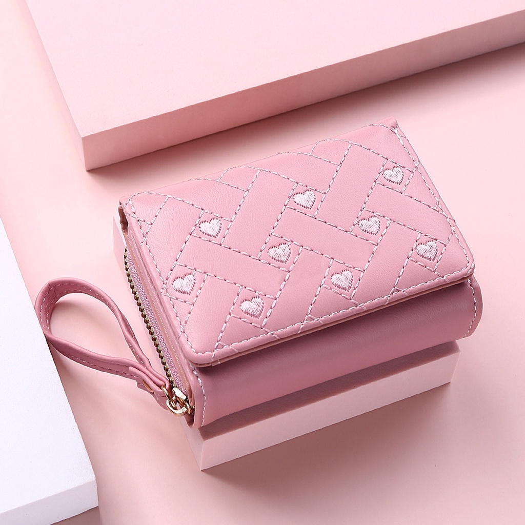 Fashion Love Multi-Card Woman Wallet Korean Cute Female Coin Purse ...