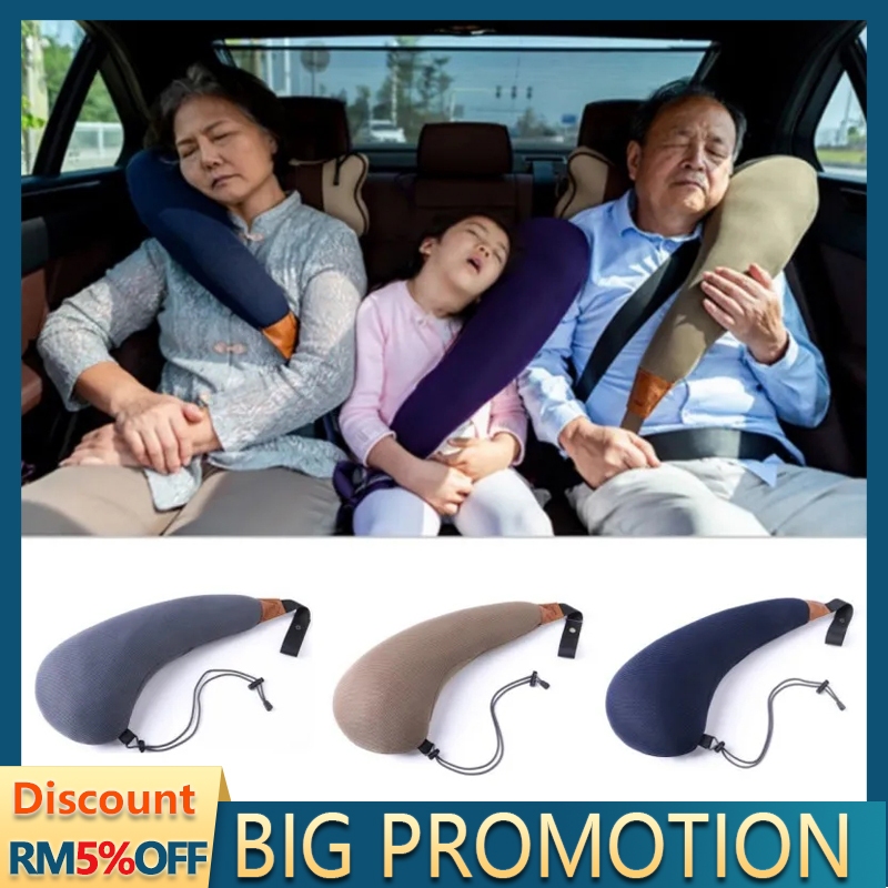 【In Stock/COD】Car Seat Headrest Sleep Pillow Universal Creative Travel ...
