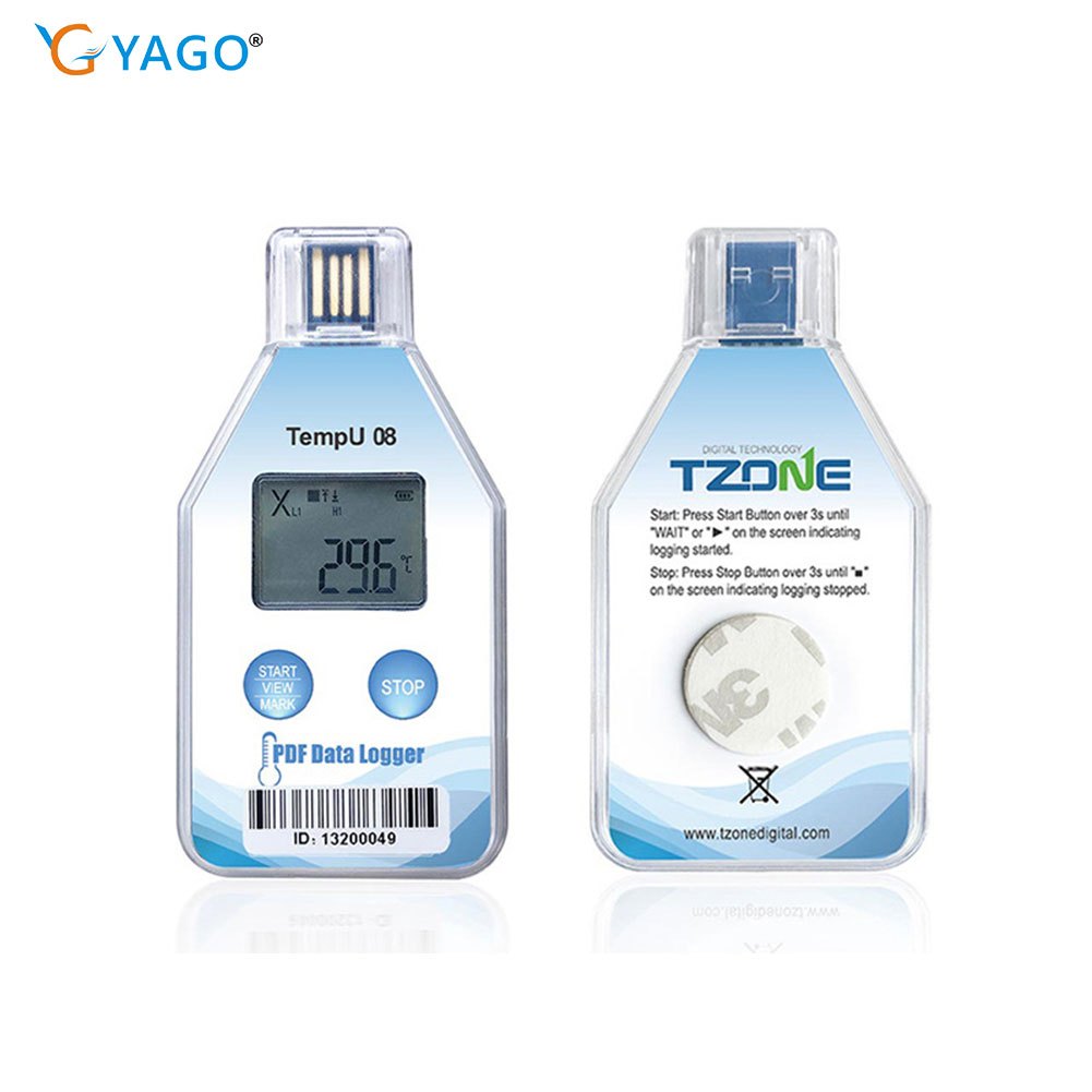 Digital Temperature Humidity Data Logger Refrigerator Thermo meter ...