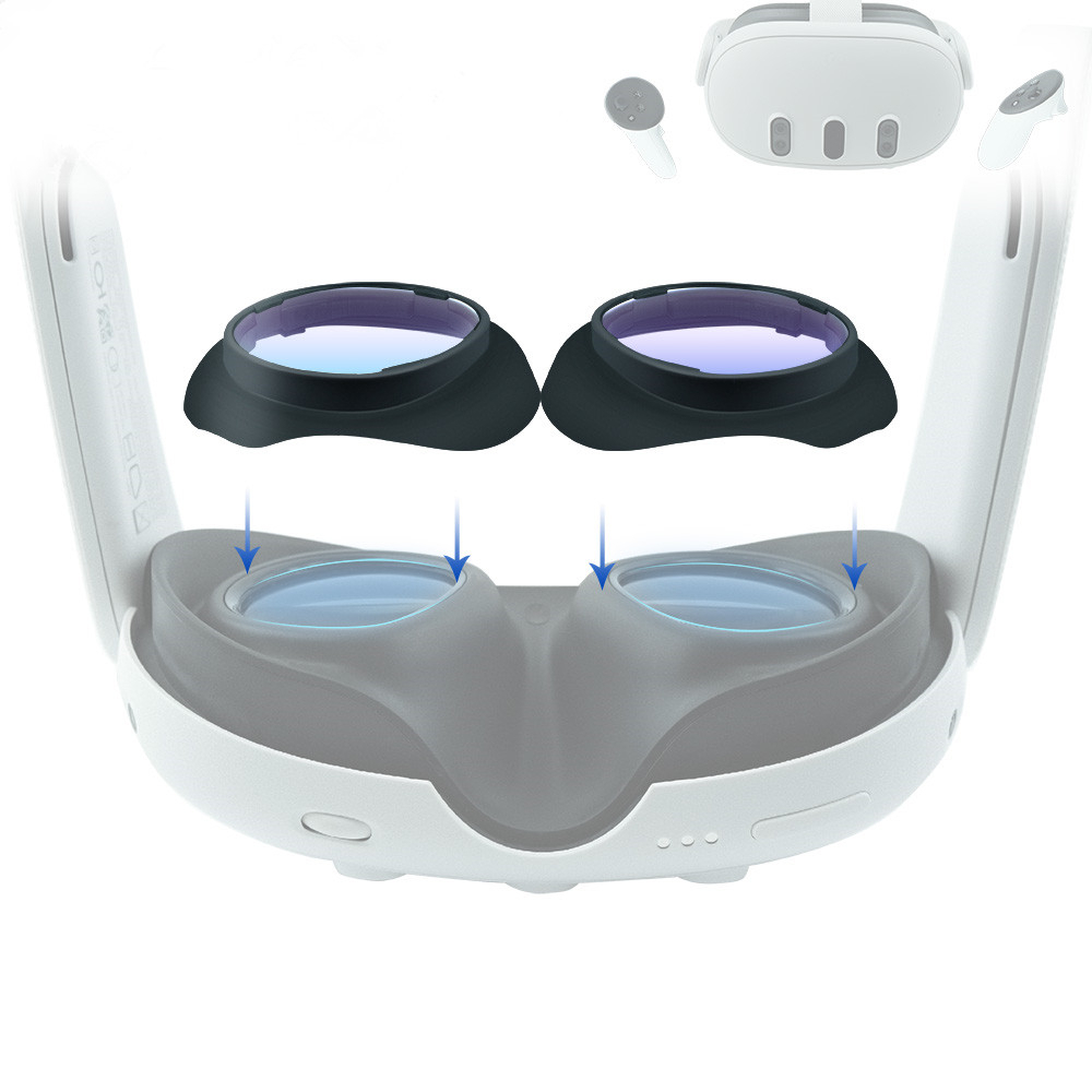 Anti-blue Light Lens Frame for Meta quest 3 VR Eyeglass Frame Lenses ...