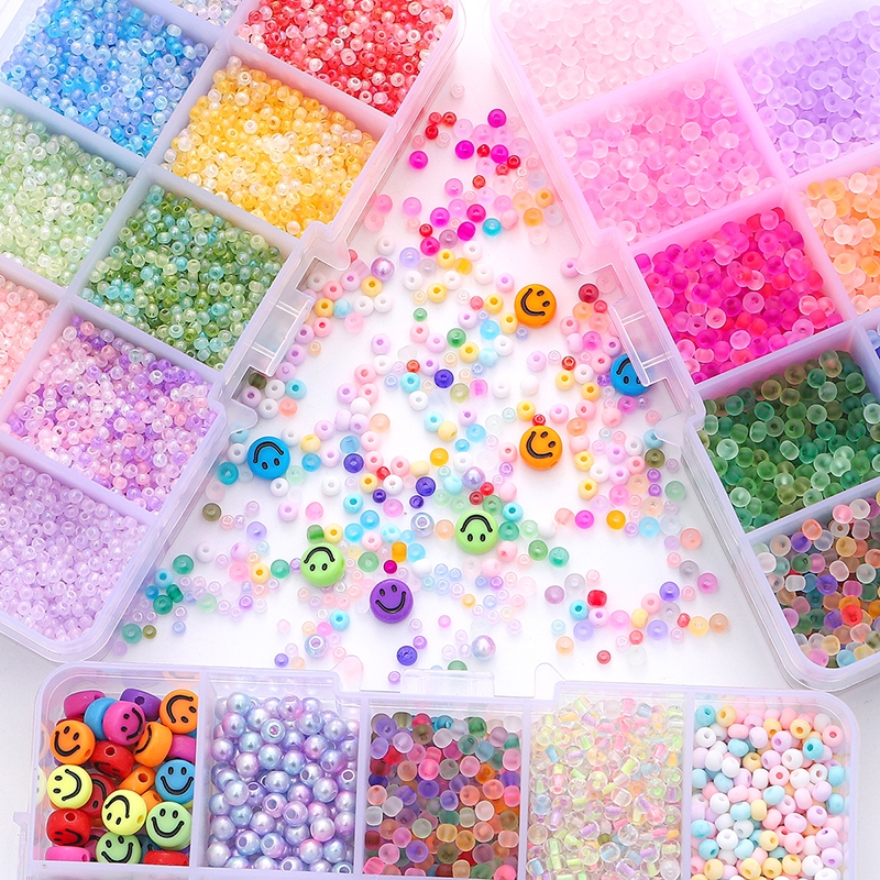 【NCC】Glass Seed Beads Box Set DIY Bracelet Necklace Rainbow Czech Charm ...