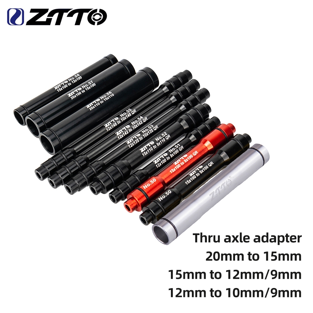 ZTTO MTB Road Bike Front Rear Wheel Thru Axle Adapter 20mm to 15mm 12mm ...