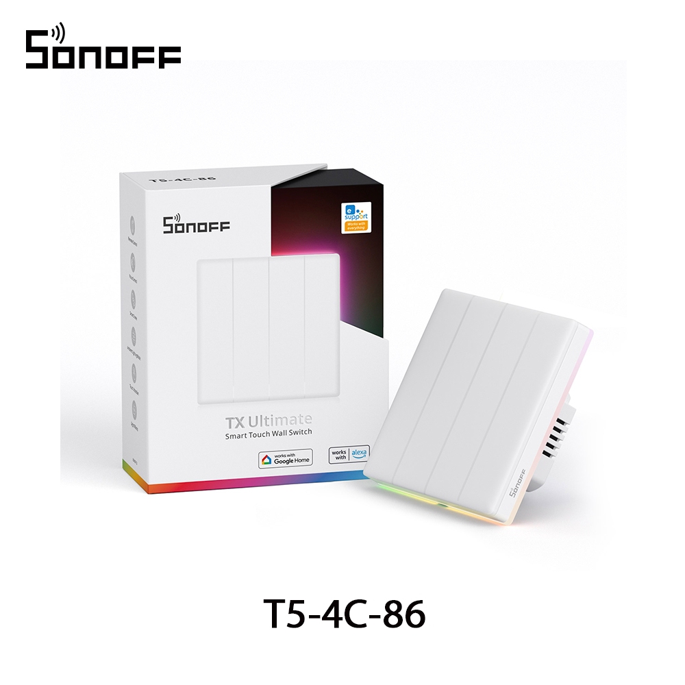 SONOFF T5 86 TX Ultimate WIFI Smart Touch Wall Switch Full Touch Access ...