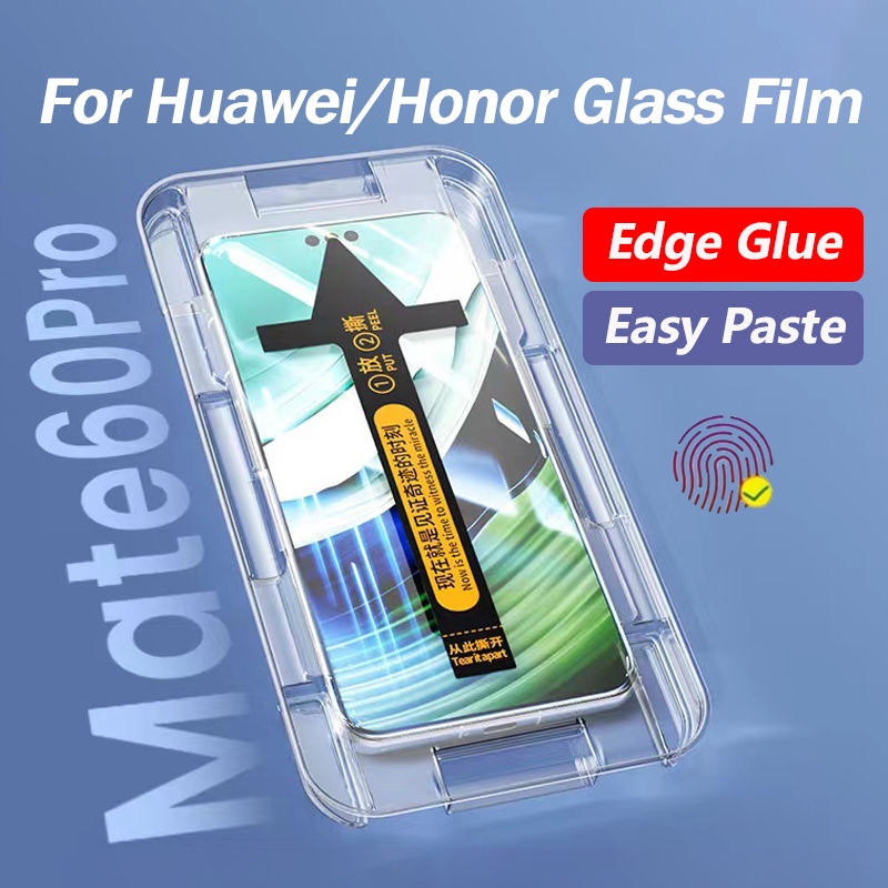 One-Click Tempered Glass For Huawei Honor 200pro/honor 90/70/Mate 60pro/X9a/X9b/X9c/Magic7 pro ...
