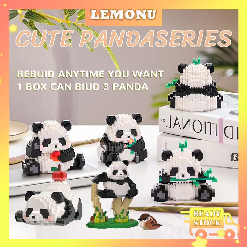 Lego panda Cute panda building block toy China Trending Decoration ...