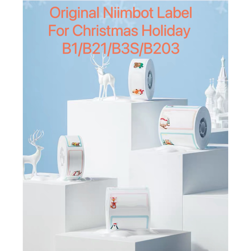Niimbot B21/B3S/B1/B203 White Label Colorful Label tape Label Sticker Label Maker Label Printer ...