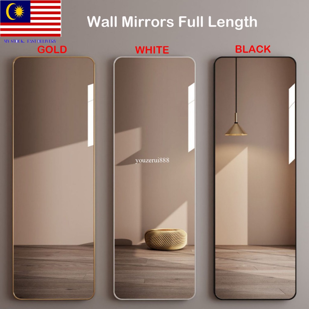 Wall Mirrors Full Length for Home Bedroom Gym Workout Mirrors Over The ...