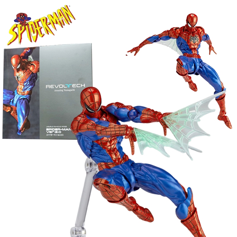 Sci-fi Revoltech Series No.039 Spiderman Ver 2.0 Joint Moveable Action ...