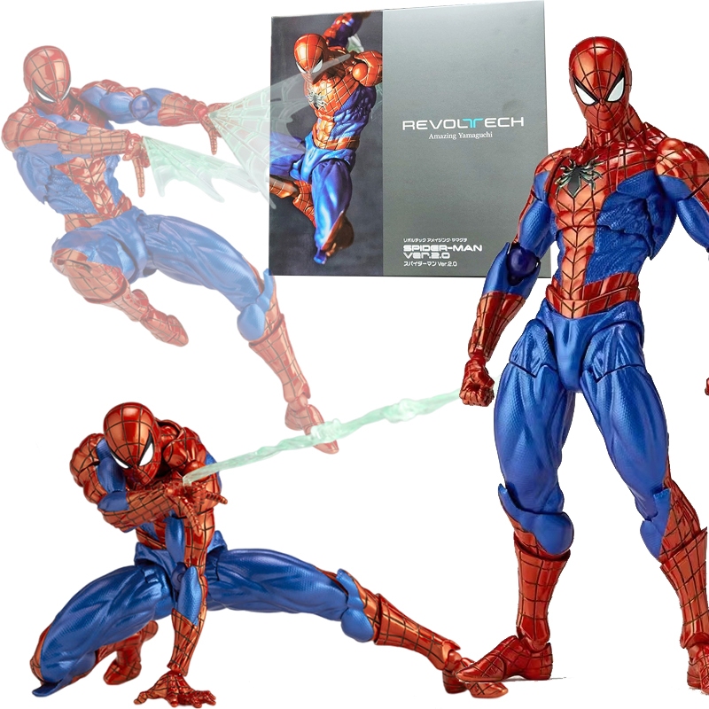 Revoltech Spiderman Ver 2.0 Sci-fi Series No.039 Sculpted By Kinoshita ...