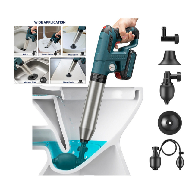 Electric High Pressure Wireless Plunger,Drain Clog Blaster, Aiment ...