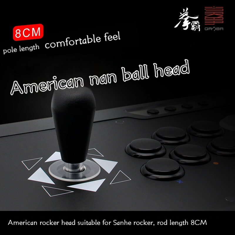 Push botton！QANBA Factory Store American Arcade Rocker Head Radish Ball ...