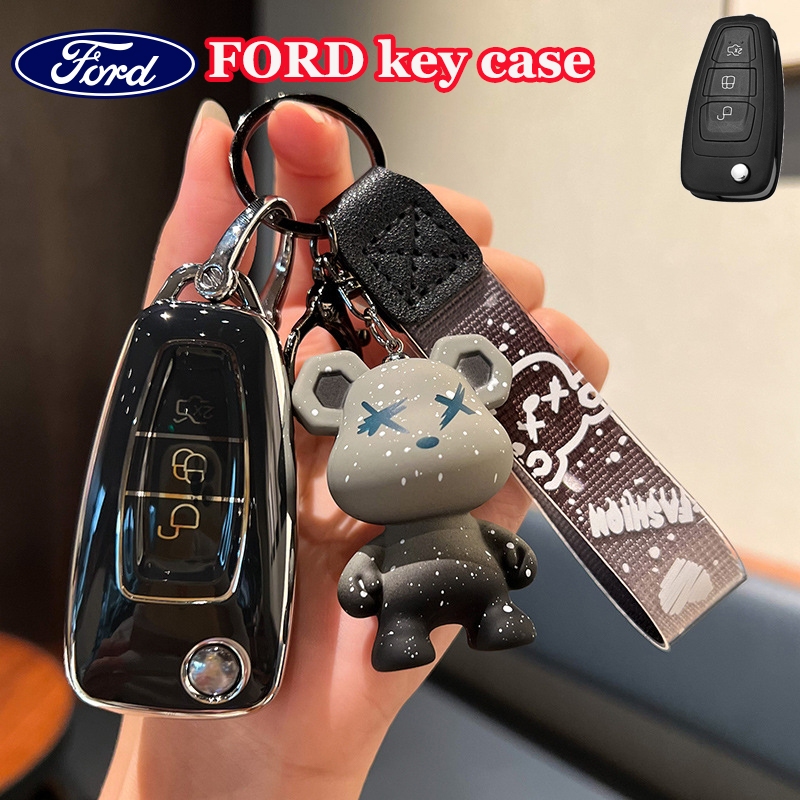 ford fold key case fiesta escape ecosport key cover ford remote ...