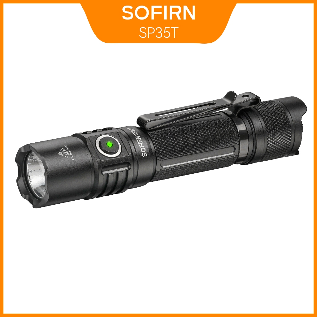 Sofirn SP35T 3800 Lumen Tactical LED Flashlight With USBC Rechargeable ...