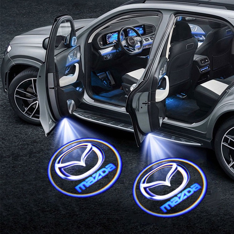 2pcs/set Mazda Car Door Lights Wireless Welcome Lamps Mazda 3 2 5 CX3 ...