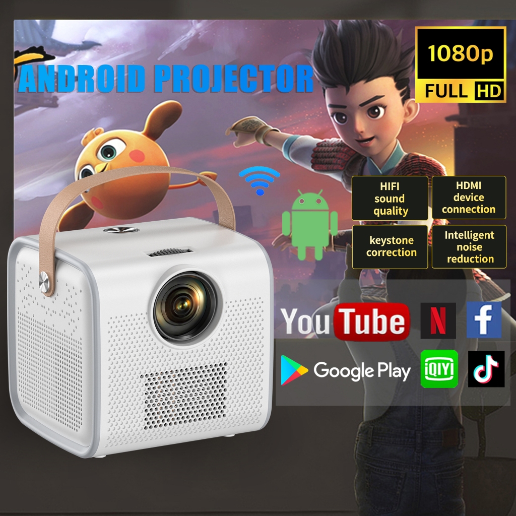 Mini Android Smart Projector For Phone Full HD1080P HDMI Portable ...