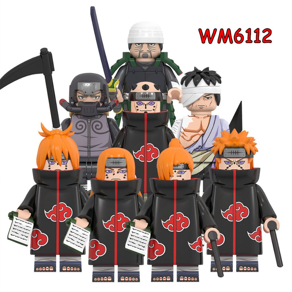Japanese Anime Cartoon Blocks Toys Figures Pain Pepperfish Hanzo ...