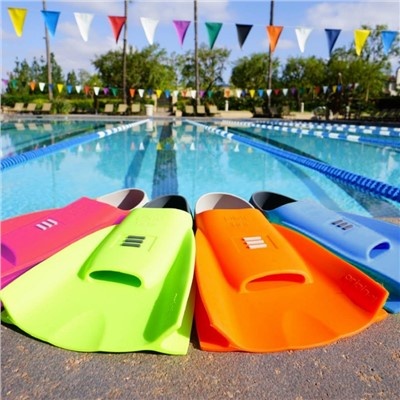 DMC Swimming Fin Silicone Adult Flippers Large Size Fins Training Swim ...