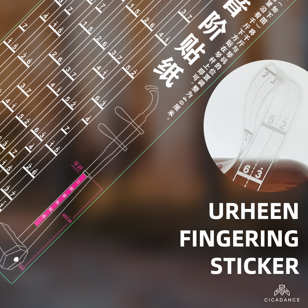 Erhu Note Stickers Transparent Scale Decals for Fretboard and Finger ...