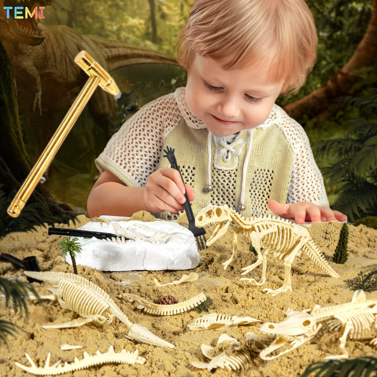TEMI Children Kids Dinosaur Archaeology Excavation Toy Excavation ...