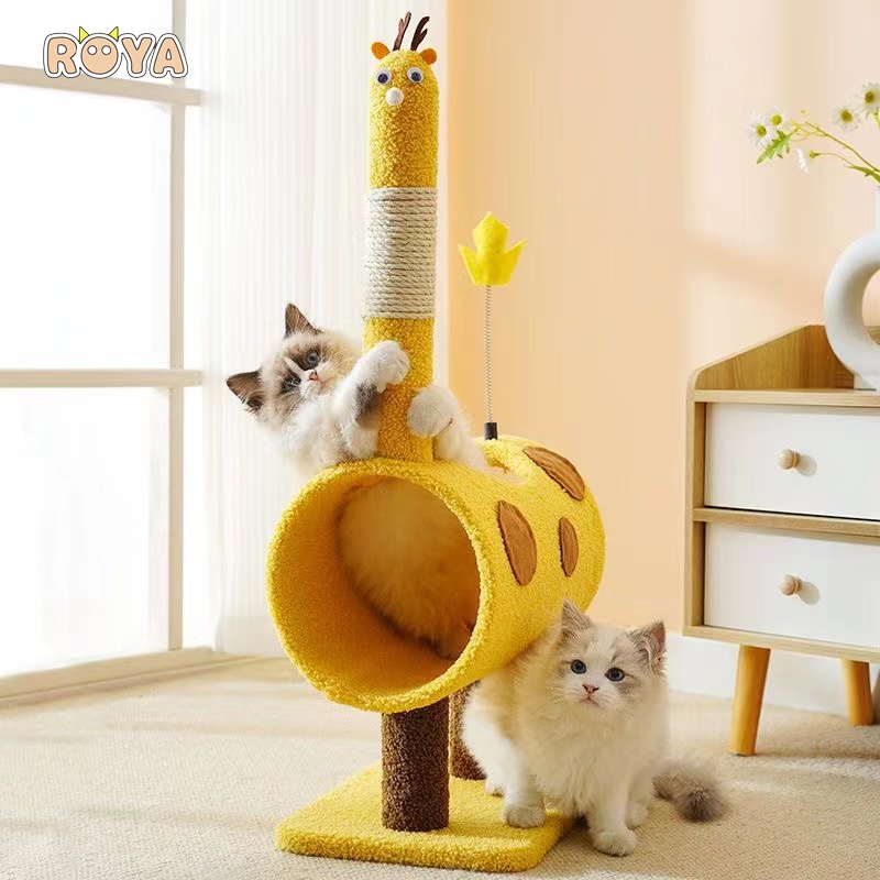 ROYA Cat climbing frame pet nest integrated sisal hemp | Shopee Malaysia