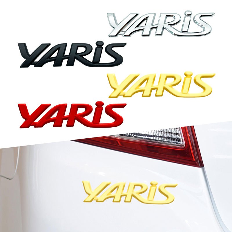 3D Metal Car Styling Plastic Chrome Sliver/Black Letter Rear Tail Trunk ...