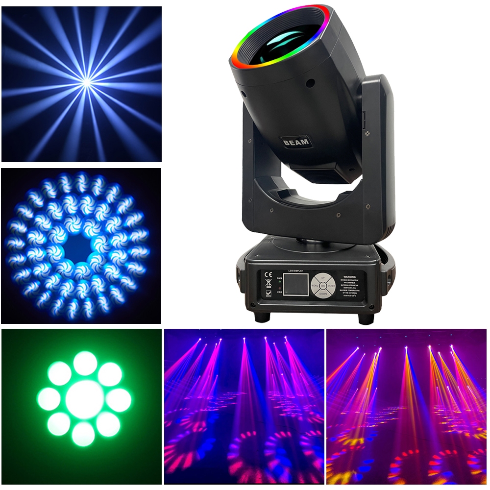 High Brightness 295 Beam Moving Light With Led Circle Double Prism Big ...