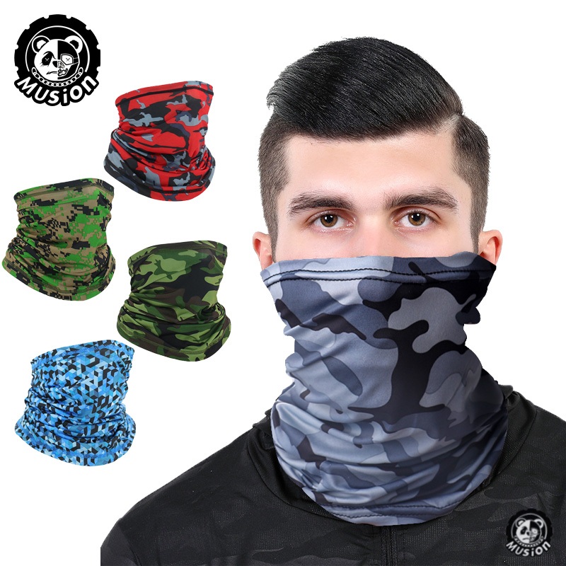 Musion Sun Protection Bandana Head Scarf Motorcycle Anti Dust SPF 50 ...