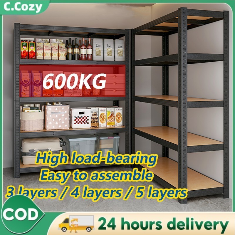 Adjustable 4/5 Layer Boltless Rack Shelf Rack Storage Rack Home kitchen ...