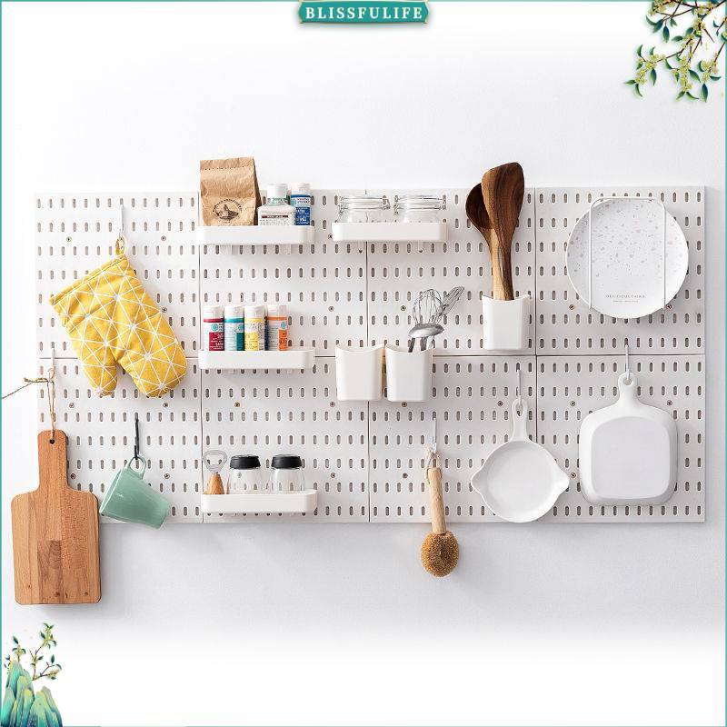 Wall Storage Pegboard Multifunctional Mounted Shelf Large Hole Plate ...