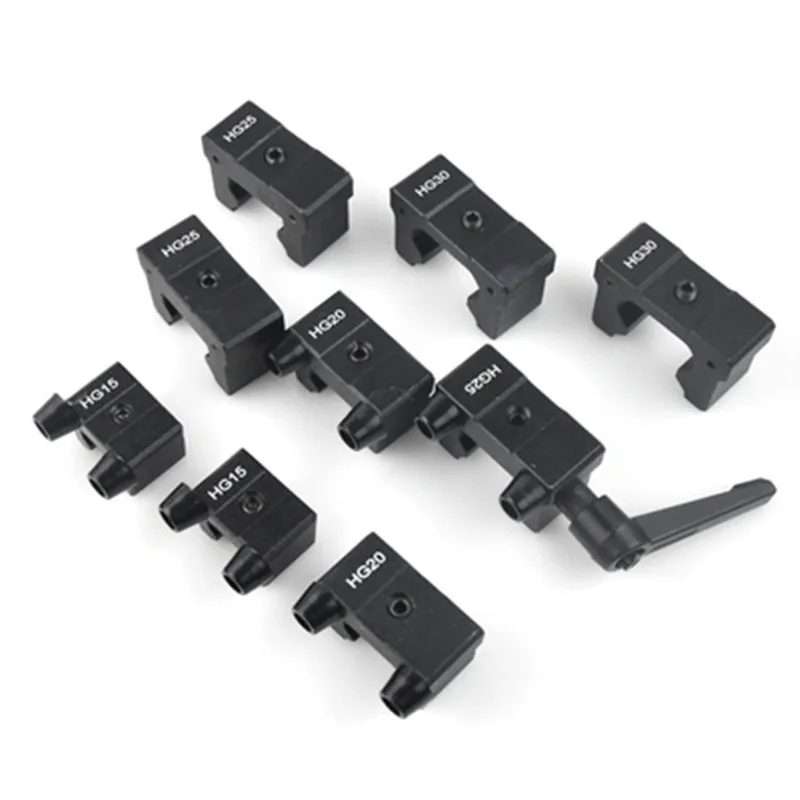 1pcs Locking Linear Linear Guide Rail Slider Limit Block Hgheg Travel 4575
