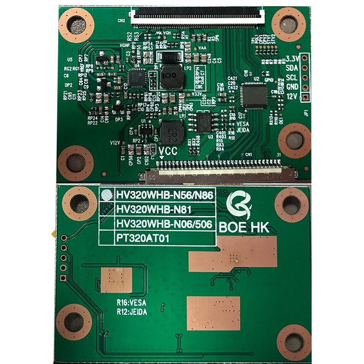 HV320WHB-N81 HV320WX2-500-X N06 / N86/N56 logic Tcon board lvds converter for TV screen repair ...