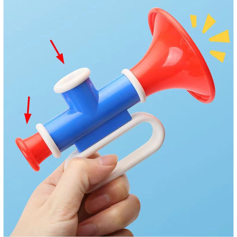 Plastic Trumpet Toy Blow Horn for Kids Party Favor First Music Toy ...