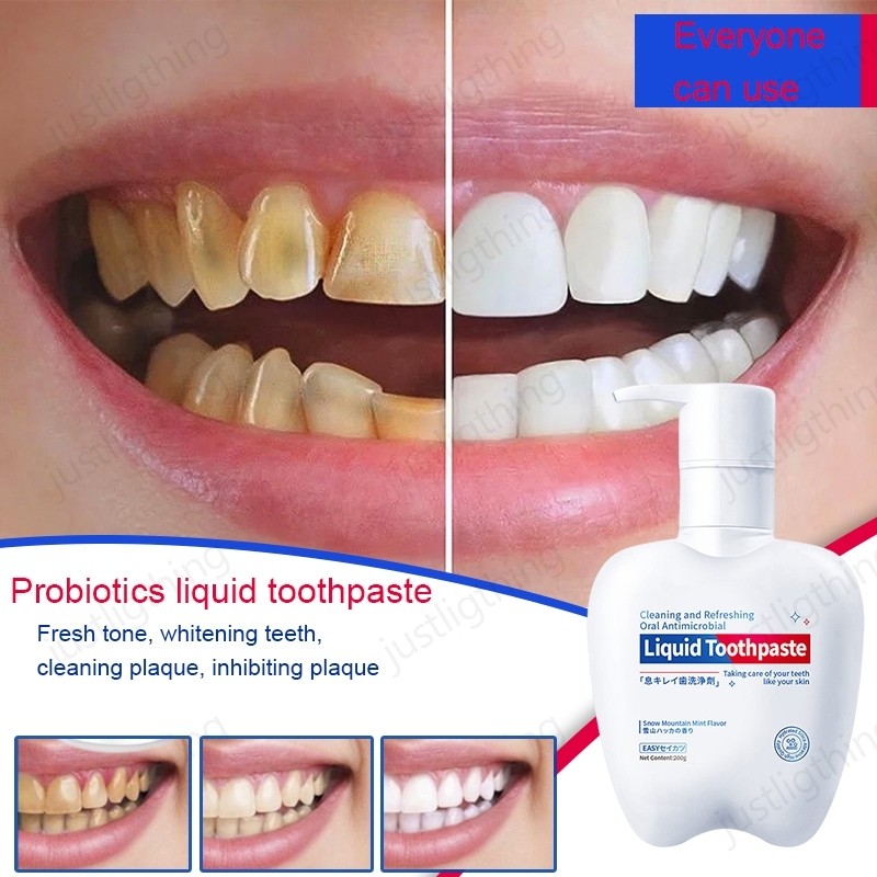 teeth whitening toothpaste liquid probiotic pemutih gigi kuning Remove ...