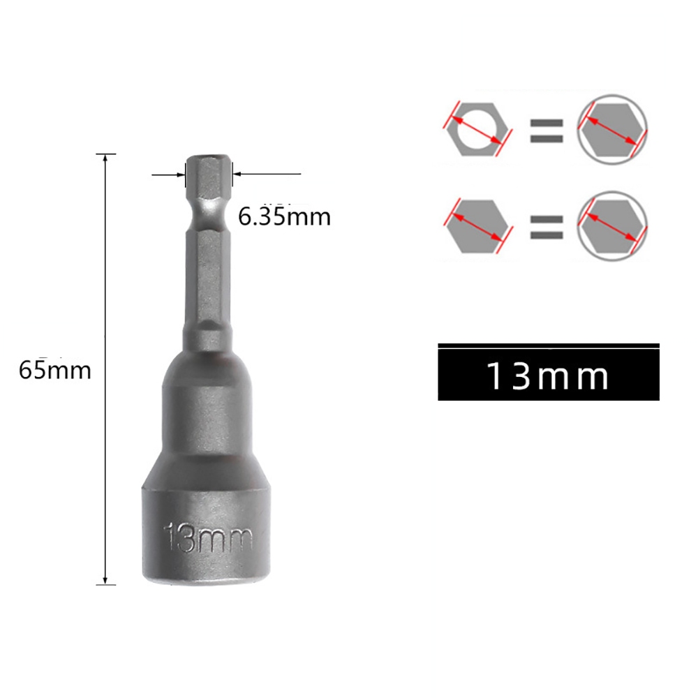 BERT🇲🇾｜Magnetic Nut Setter Nut Box Setters Hexagon Socket 1/4" Hex ...