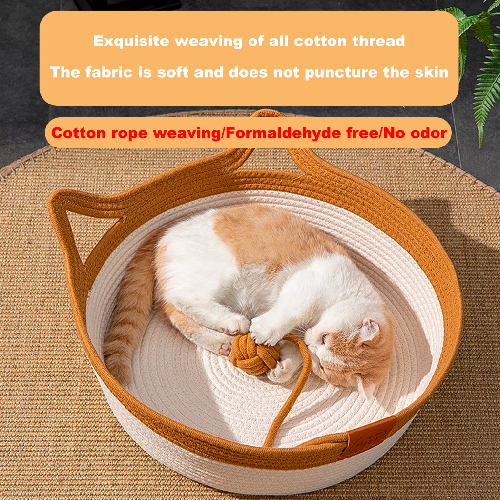 Fast Delivery 2024 NEW Handwoven Cotton Rope Cat Bed Cat Hammock ...