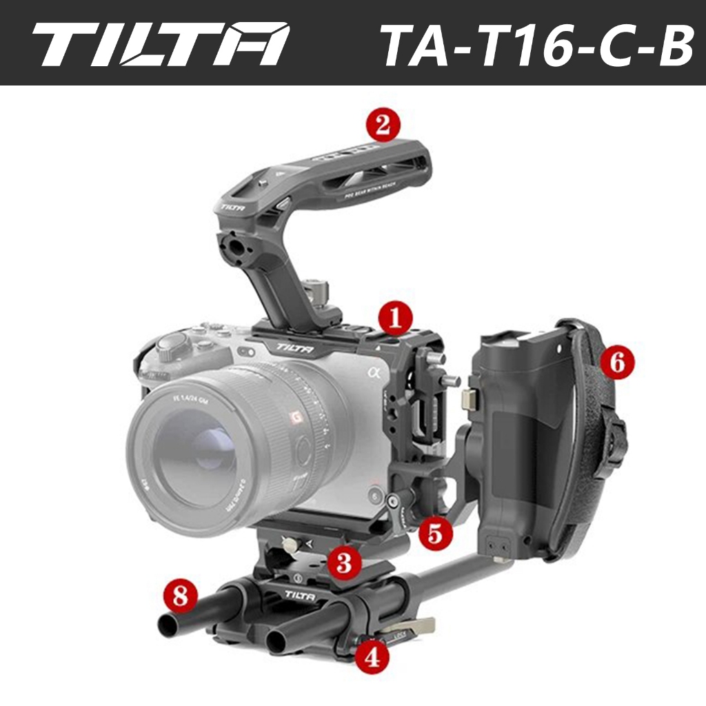 TILTA TA-T16-C-B Full Camera Cage For Sony FX3/FX30 Pro Kit Basic Kit FX3 / FX30 Protective ...