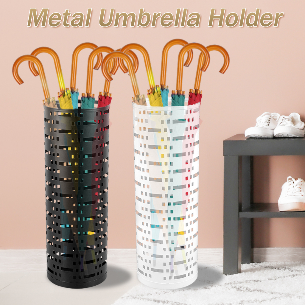 Umbrella Stand Rack Free Standing Round Metal Umbrella Holder Canes ...