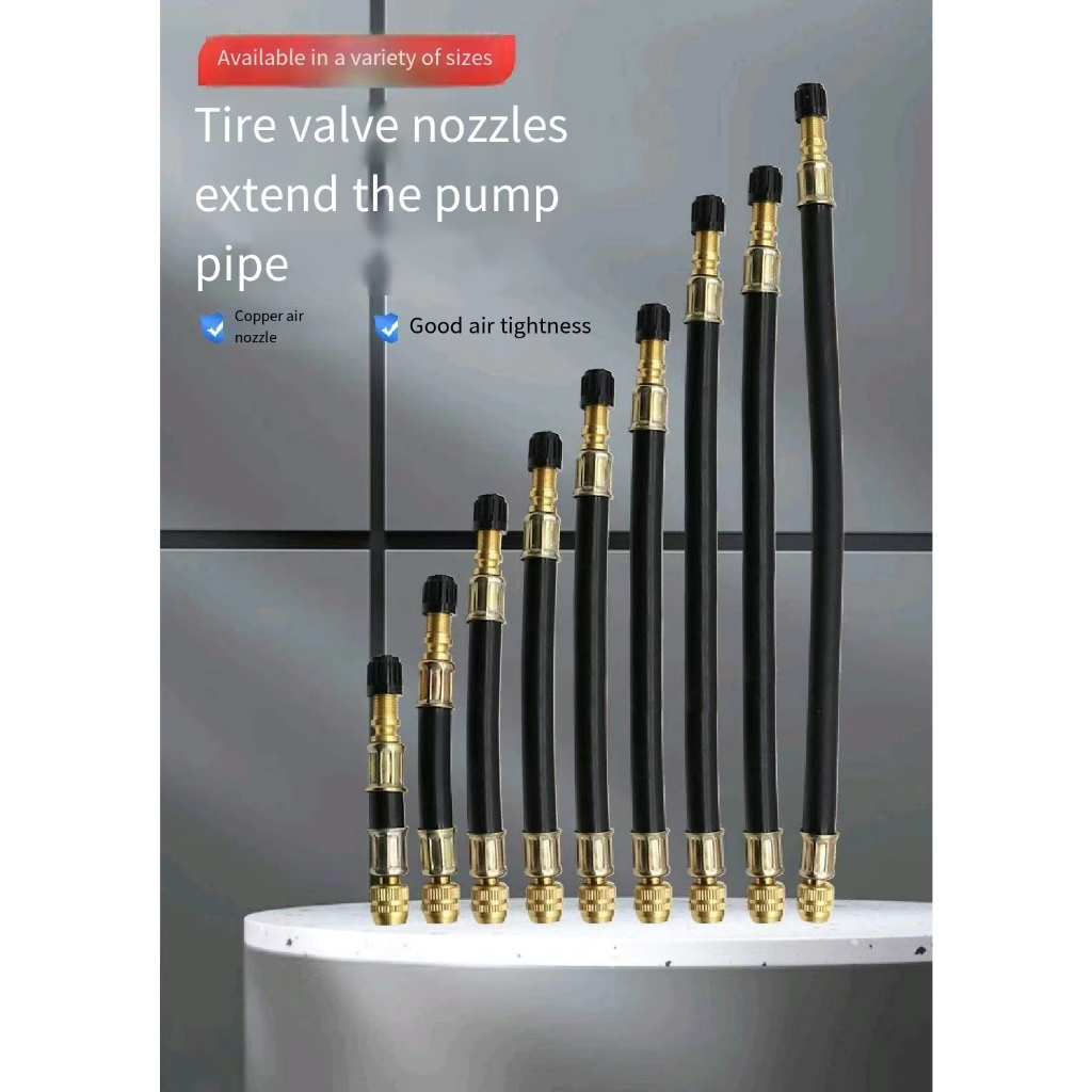 Car tire valve extension tube, rubber tube valve connection tube ...