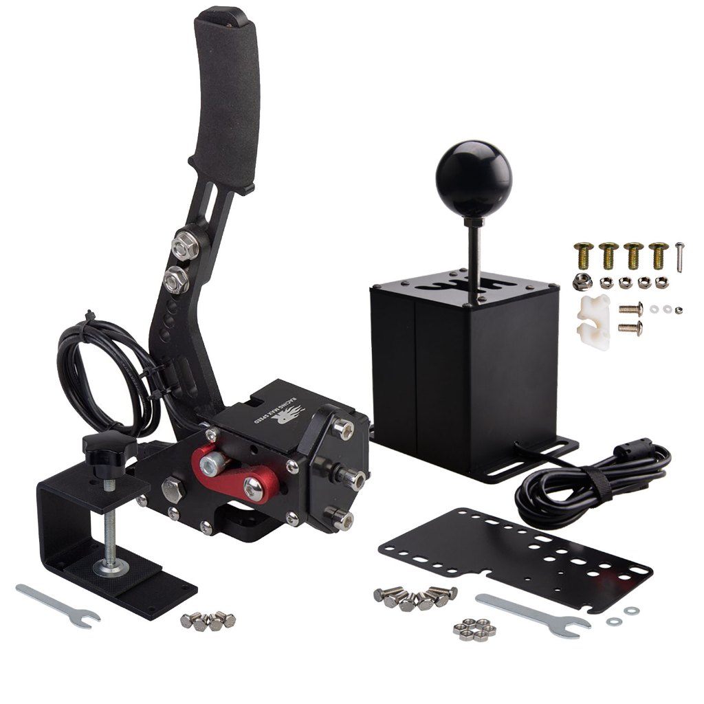 PC Racing Game USB Handbrake with H Gear Shifter Suit For Logitech G27 ...