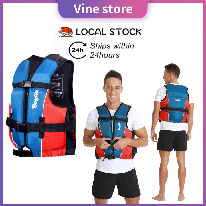 (Selangor stock)For 40-100kg Adult Swim Vest Float Jacket Buoyancy ...
