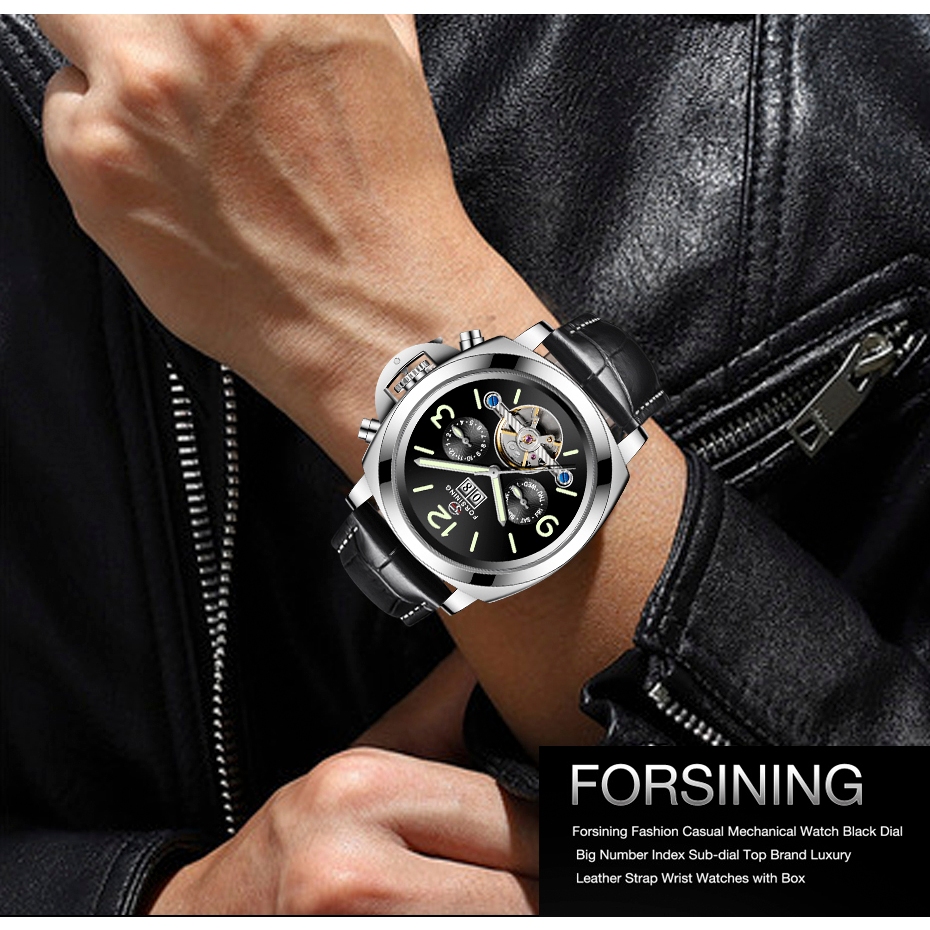 Forsining automatic watch top luxury men's mechanical watch tourbillon ...