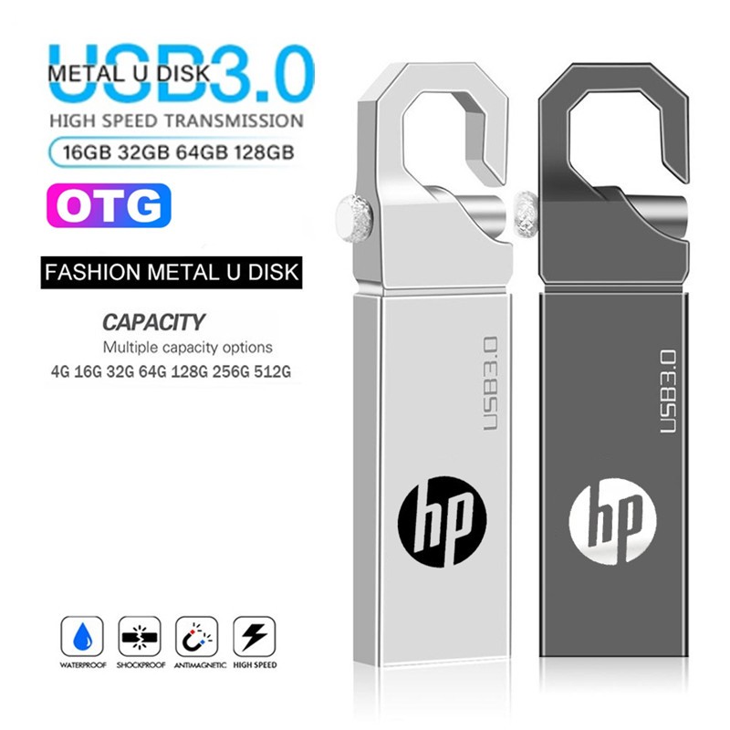 2TB HP metal pendrive high-speed USB 3.0 flash file storage pendrive ...