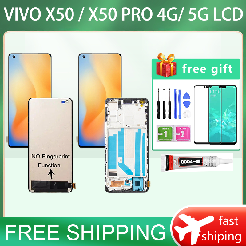 Original For VIVO X50 / X50 Pro 4G/ 5G LCD Display Touch Screen With ...