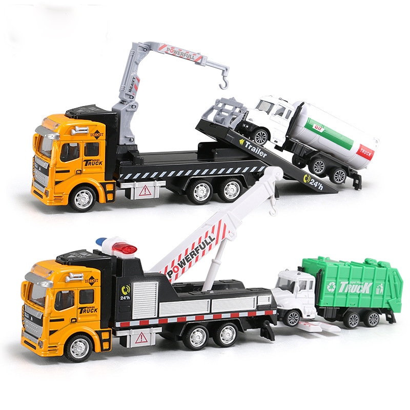2 in 1 Fire Engine Kids Toy Truck Car Vehicles Model Set [1:48 Large ...