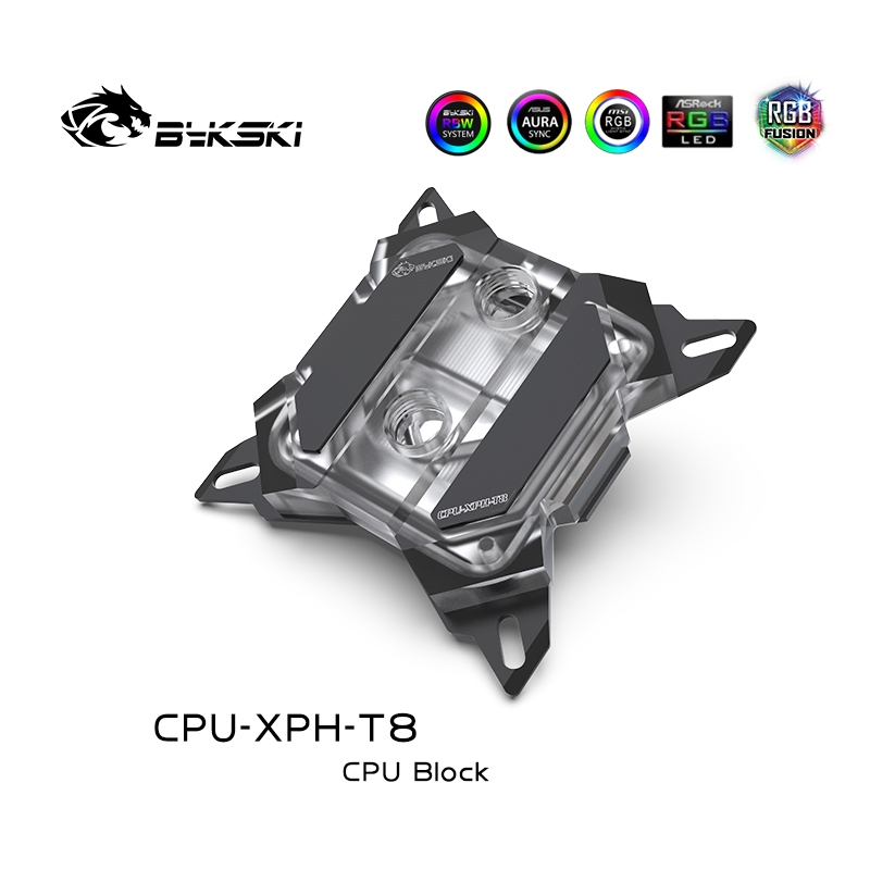 Bykski CPU Water Block for INTEL LGA1700 1151 1155 2011 X99 or AMD AM3 ...