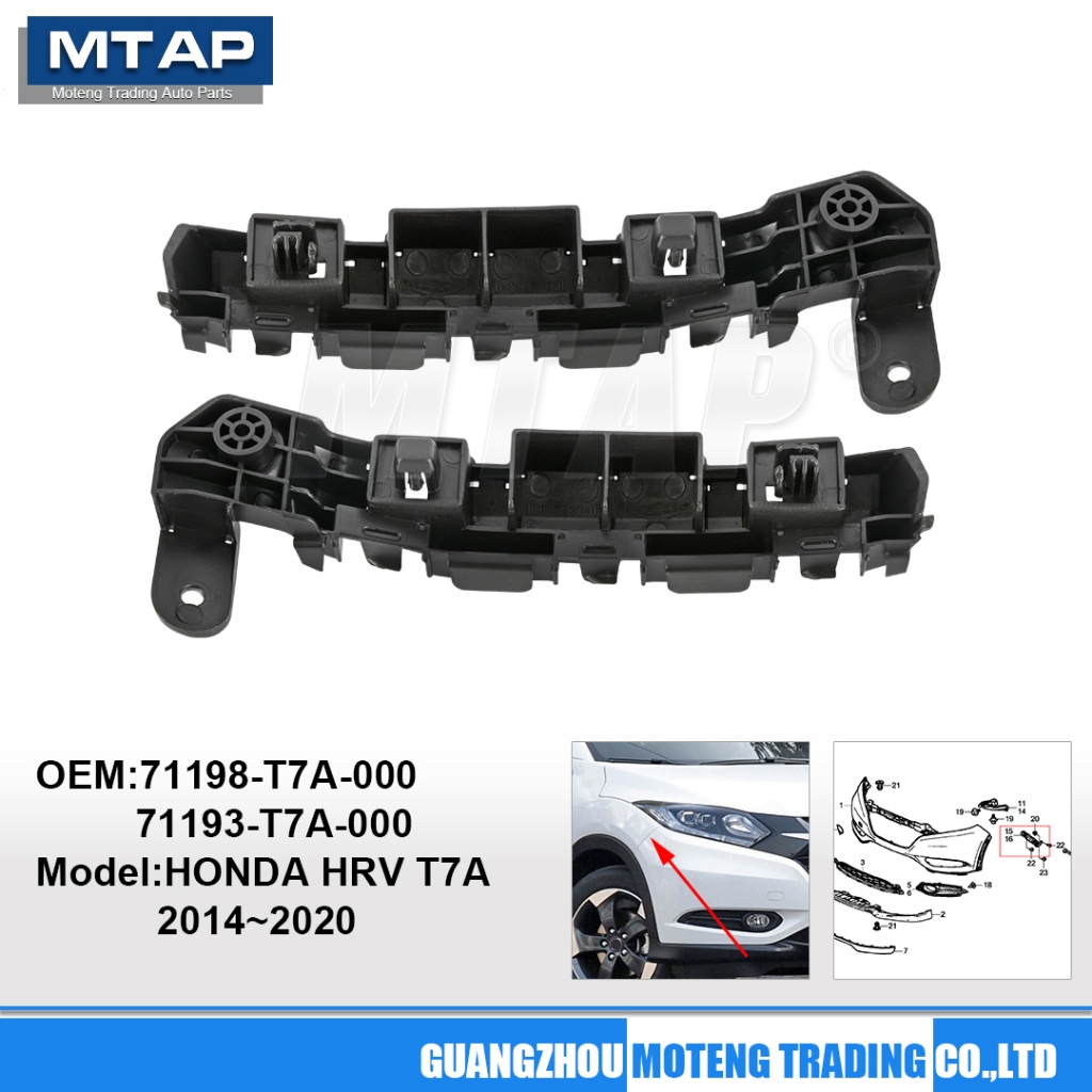 Front Bumper Side Bracket For HONDA HRV HR-V T7A 2014~2020 RU1 RU5 RU6 ...