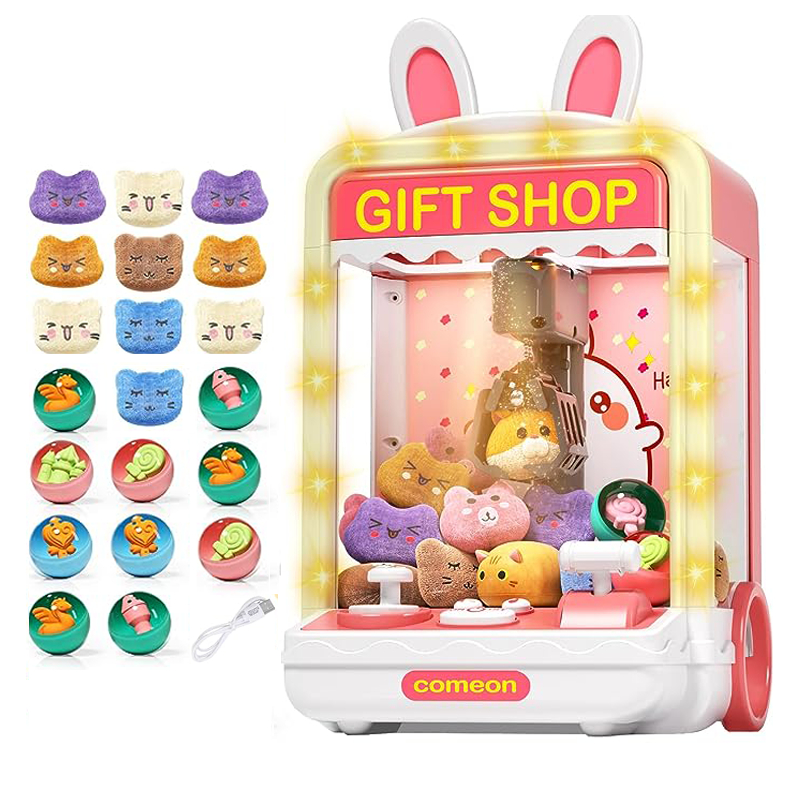 YIMI Kids Claw Machine Doll Machine Stuffed Toy Mini Candy Vending ...